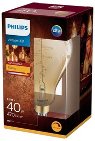 Philips LED Stmívatelná žárovka VINTAGE Philips A160 E27/6,5W/230V 2000K P3391