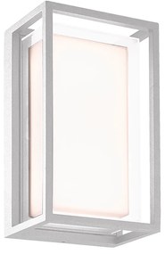 Mantra 7063 Chamonix, stropní/nástěnné venkovní svítidlo, 9W LED 3000K, bílá, 23,8x13,8cm, IP65