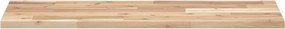Plovoucí police 3 ks 100 x 30 x 2 cm neošetřené akáciové dřevo 3279377