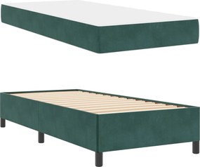 Rám postele Tmavě zelená 90 x 200 cm textil 3399039