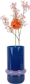 Tmavě modrá skleněná váza (výška 22 cm) Animado Anillo – PT LIVING