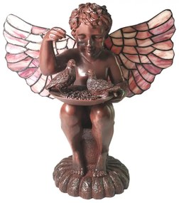Stolní lampa Tiffany Ange – 33x21x33 cm