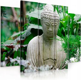 5dílný fotoobraz na plátně Buddha 300x140