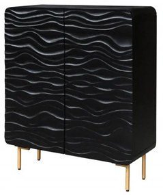 Massive home | Designová vysoká komoda Black lagoon mango