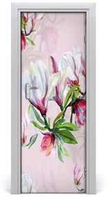 Samolepící fototapeta na dveře magnolie 85x205 cm