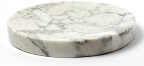 Luxusní mramorový odkládací podnos Pau Marble Calacatta Blanco 27cm