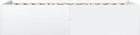 Rám postele bílý 90 x 200 cm kompozitní dřevo 3280965