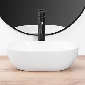 Umyvadlo na desku Rea Amelia Mini 38 cm bílé