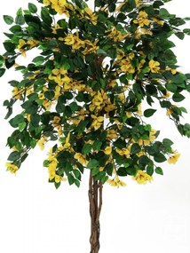 Umělá květina - Bougainvillea žlutá, 150 cm