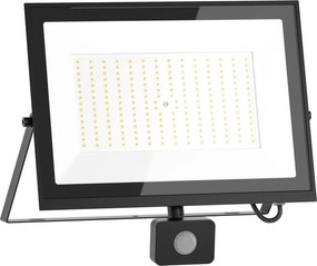 Mexen Luxpro+ LED reflektor s pohybovým senzorem, 150W, studená - 6500K, 16500 lm, černá - L236-150-65-70