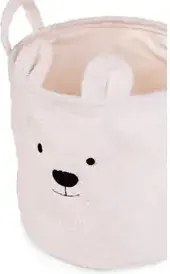 Childhome Koš na hračky Teddy Off White 30x30x30 cm