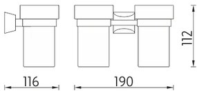 Nimco Držák na kartáčky PA 12058DW-26