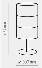 Stolní lampa BOGART 1xE27/15W/230V černá/zlatá