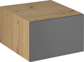 Tempo Kondela Horní kuchyňská skříňka LANGEN N60 výklopná, dub artisan/šedý mat