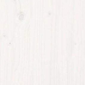 Komoda bílá 74 x 35 x 117 cm masivní borové dřevo - Default Title
