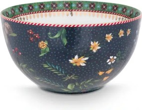 Pip Studio Berry Blues miska Ø15cm, modrá (Střední porcelánová miska na snídaně nebo polévky)