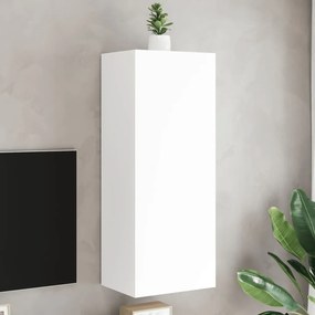 Nástěnná TV skříňka bílá 40,5 x 30 x 102 cm kompozitní dřevo