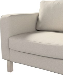 Potah na křeslo IKEA Karlstad, krátký barva šedá látka pletený vzor