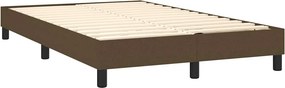 Rám postele s boxspringem tmavě hnědá 120 x 200 cm textil 3120503