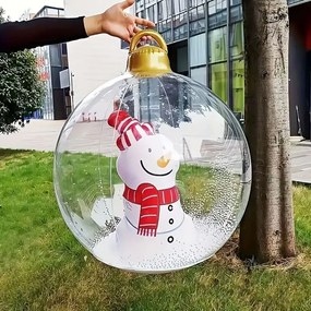 Alegría en Casa Nafukovací vánoční koule - sněhulák