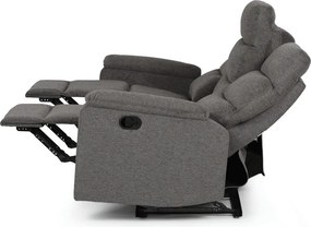 Sedací souprava, polohovací, šedá, látka, ASD-C5980 GREY2