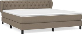 Box spring postel s matrací taupe 160x200 cm textil 3126497