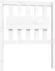 Rám postele bílý masivní borovice 75 x 190 cm malé jednolůžko 3103894