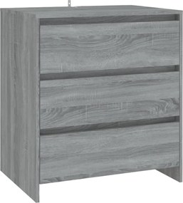 vidaXL 3dílný příborník kompozitní dřevo [3098071] Barva: šedá sonoma