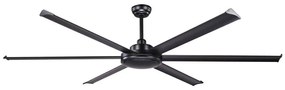 FARO Barcelona FARO 34203 - Stropní ventilátor ROTTERDAM XL černá pr. 200 cm + dálkové ovládání 34203
