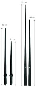 Moderní designové nástěnné hodiny | CLOCK-HANDS-LARGE-METAL