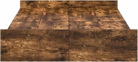 Rám postele s úložným prostorem s čelo Kouřový dub 120 x 200 cm 3335305