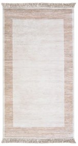 Hnědobéžový koberec Vitaus Hali Ruto, 80 x 150 cm