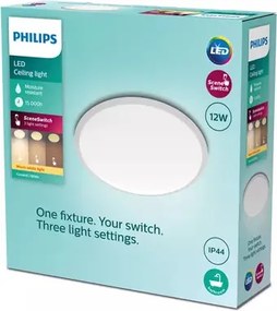 Philips Cavanal 12W 25cm bílá / Přisazené svítidlo / LED / 1200lm / 27