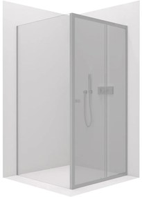 Cerano Varone, pevná sprchová stěna 100x195 cm, 6mm čiré sklo, chromový profil, CER-CER-DY505-100-195-SG