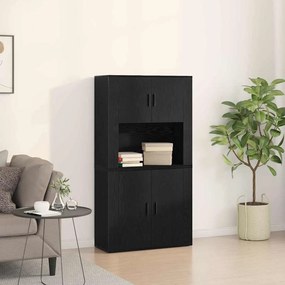 Vysoký bufet Černý dub 80 x 33 x 150 cm Kompozitní dřevo 3334338