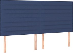 Box spring postel s matrací modrá 180x200 cm textil 3136699
