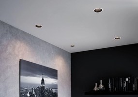 Paulmann 93401 LED Cole, bodovka v bílo-černé úpravě, 1x6,5W LED 2700K tříkrokové stmívání, prům. 8,8cm, IP44