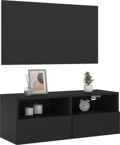 vidaXL Nástěnná TV skříňka 80x30x30 cm kompozitní dřevo [836870] Barva: Betonová šedá