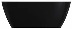 Aplomo Siena M+ 161x81 volně stojící vana z kompozitu, černá
