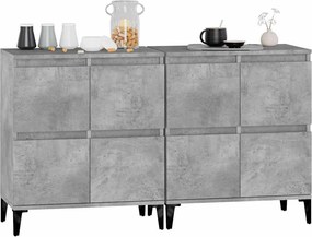 Příborníky 2 ks betonově šedé 60 x 35 x 70 cm kompozitní dřevo 3185763