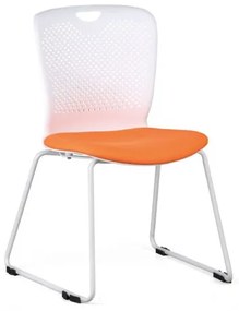 Plastová židle DOT, oranžová