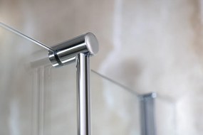 Sapho Závěsný držák ručníků na sprchovou zástěnu 600x730x125mm, chrom 1301-09
