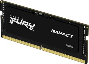 Kingston FURY Impact DDR5 16GB 6000MT/s CL38 SO-DIMM (1x16GB) XMP (KF560S38IB-16) Černá