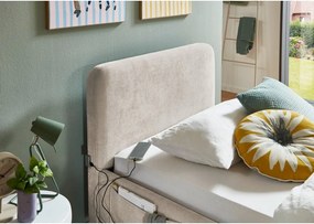 Béžová dětská postel s úložným prostorem s roštem 90x200 cm Cosy – Meise Möbel