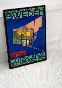 Plakát Göta kanál ve švédsku