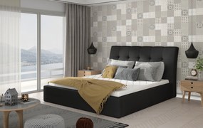 Moderní postel Indiana 180x200cm, černá