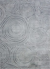 BE Koberec Zen Garden Collection 2404 GREY - šedý obdélníkový Rozměr: 200x290 cm