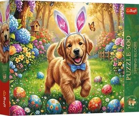 TREFL Puzzle Premium Plus Spring Bloom: Velikonoční pes / 500 dílků /