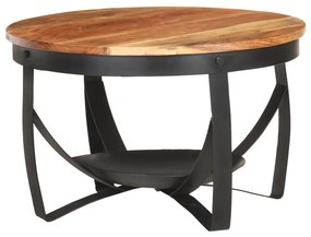 Konferenční stolek Ø68 x 43 cm masivní akáciové dřevo 320795