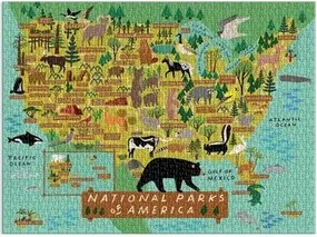 Galison Puzzle Národní parky Ameriky 1000 dílků / od 3 let